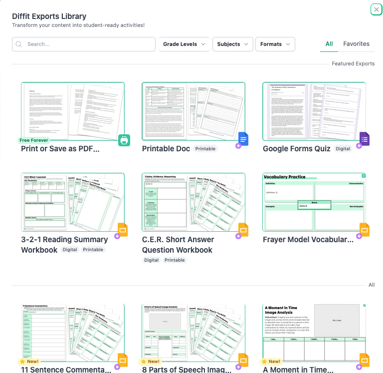 Number 1 AI Tool for Improving Educational Accessibility with Diffit ...